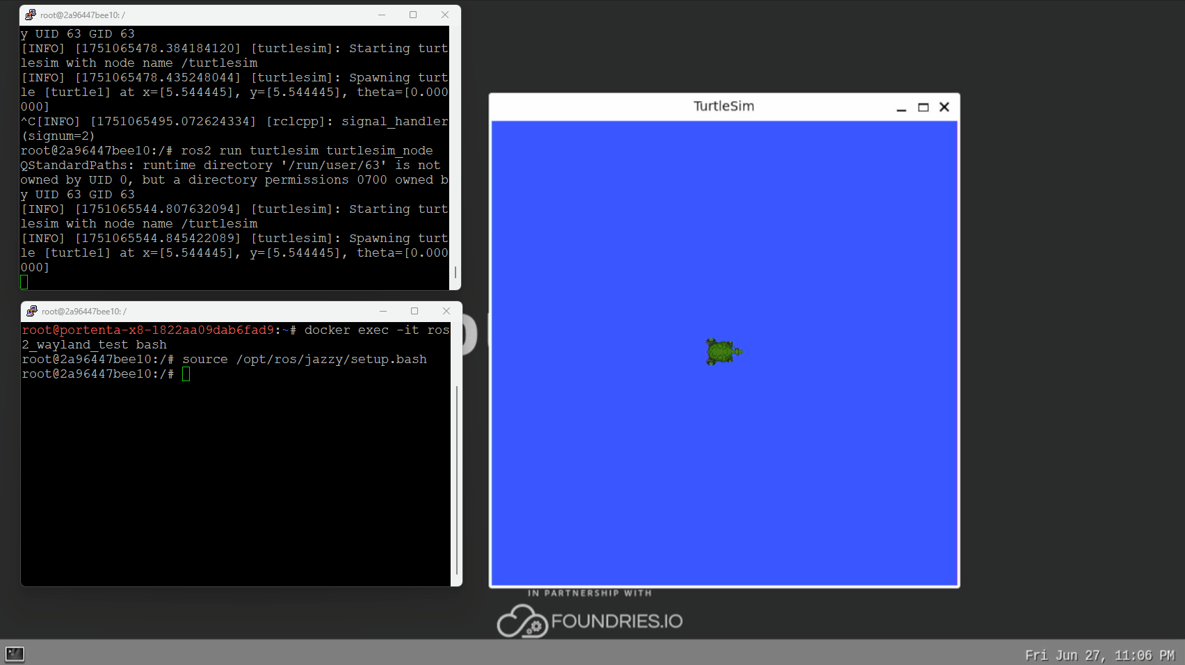 Turtlesim with Continuous Circular Movement
