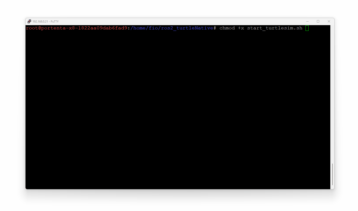 Turtlesim in Dockerized Format