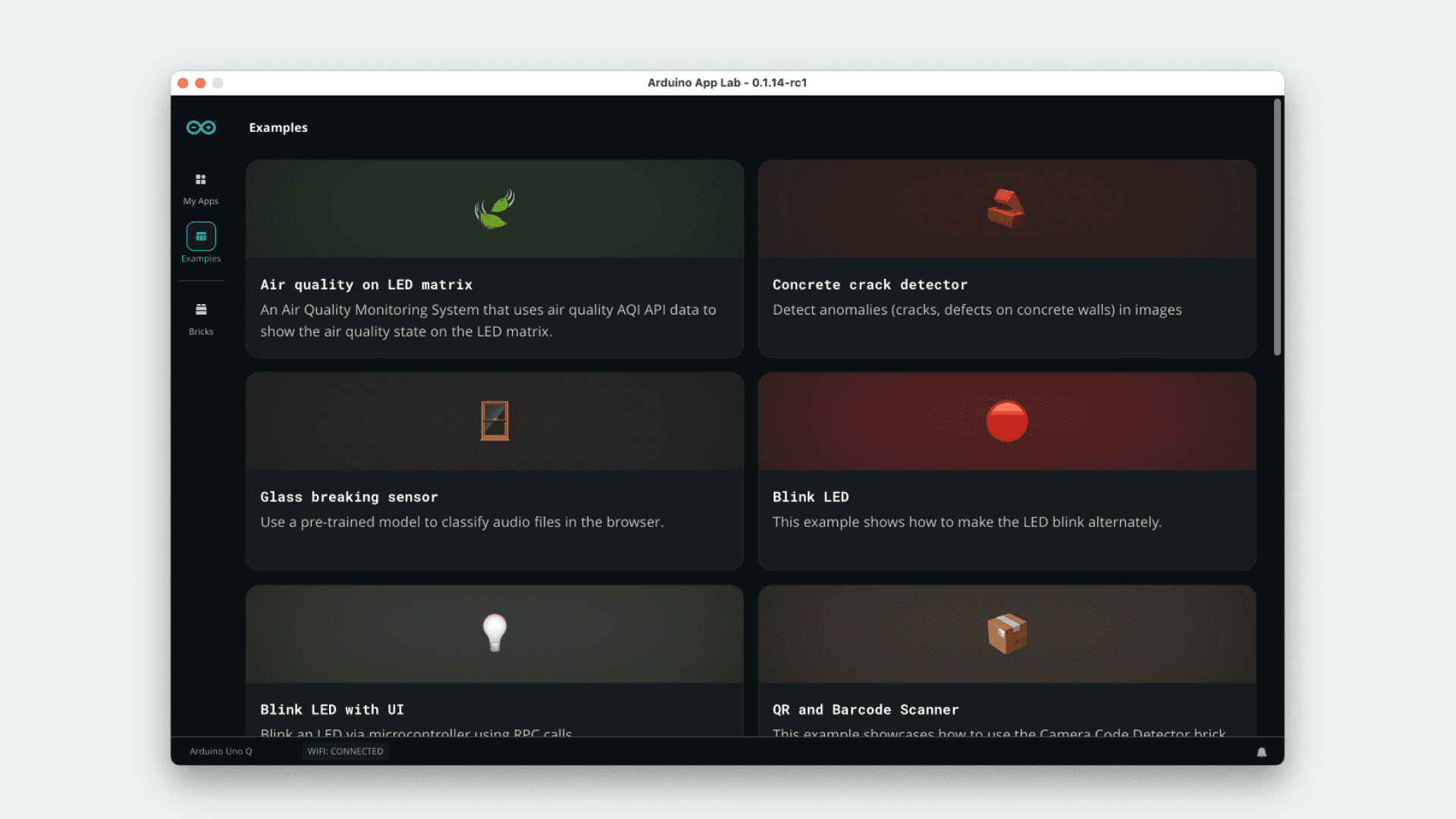 Arduino App Lab - Apps
