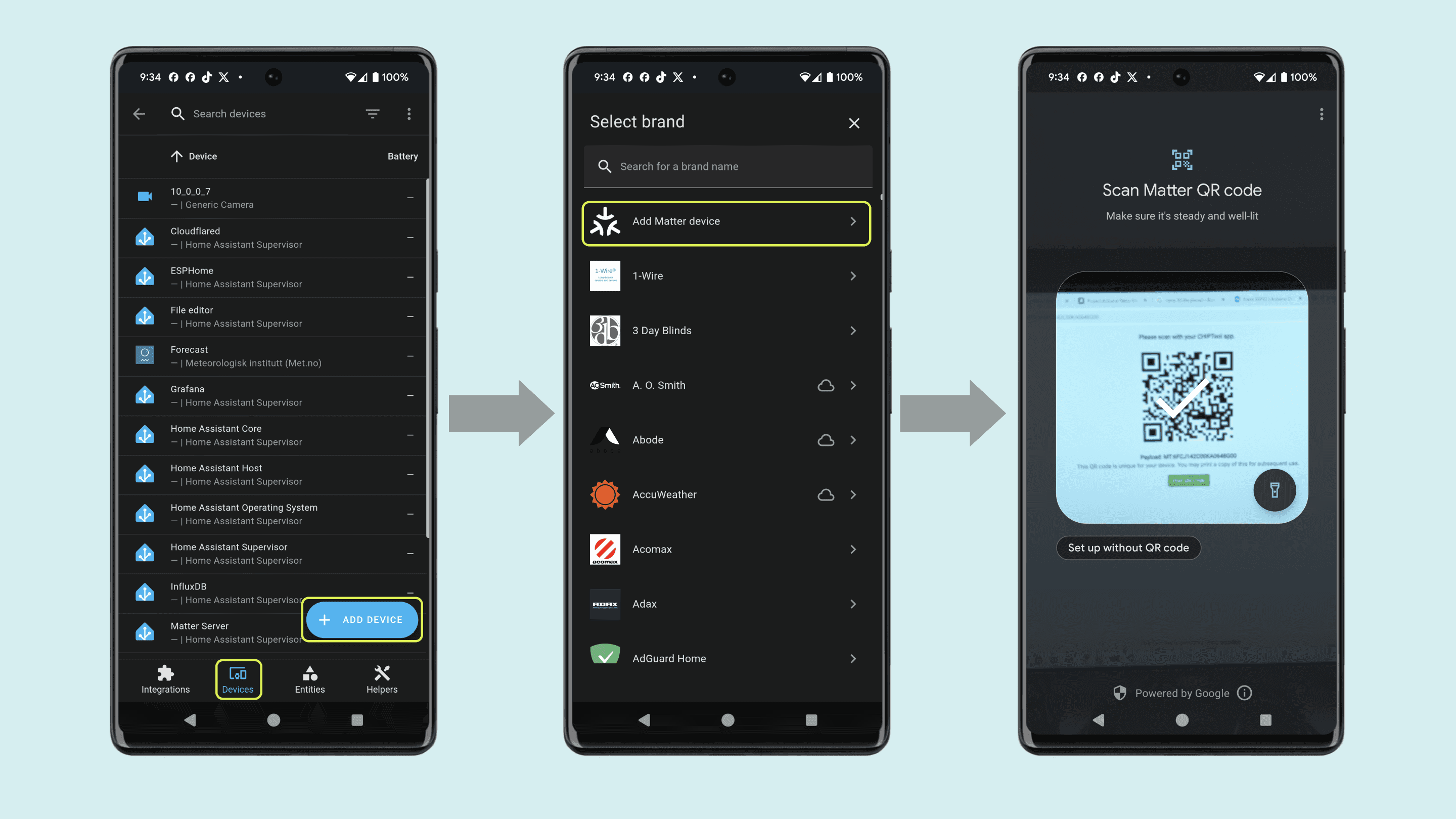 Adding a new Matter device to Amazon Alexa