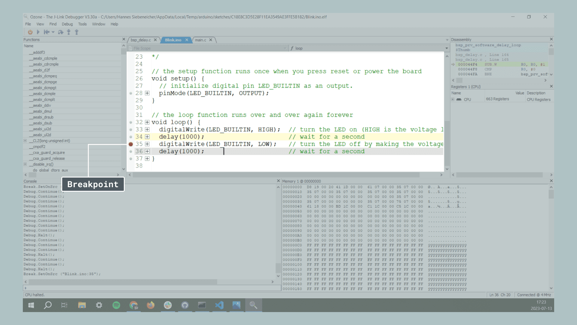 Debugging The Arduino Uno R4 Minima Arduino Documentation