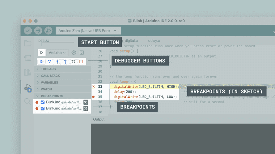 Debugging With The Arduino Ide 2 Arduino Documentation Arduino Documentation