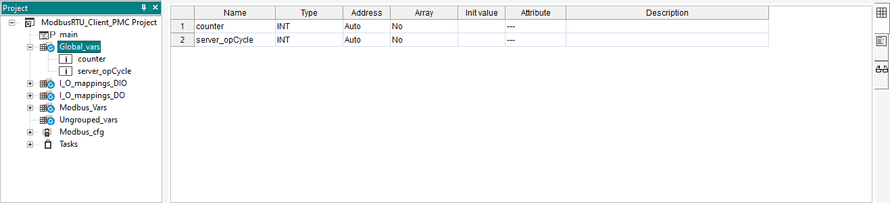 is specifically used for Modbus transactions, storing data received ...