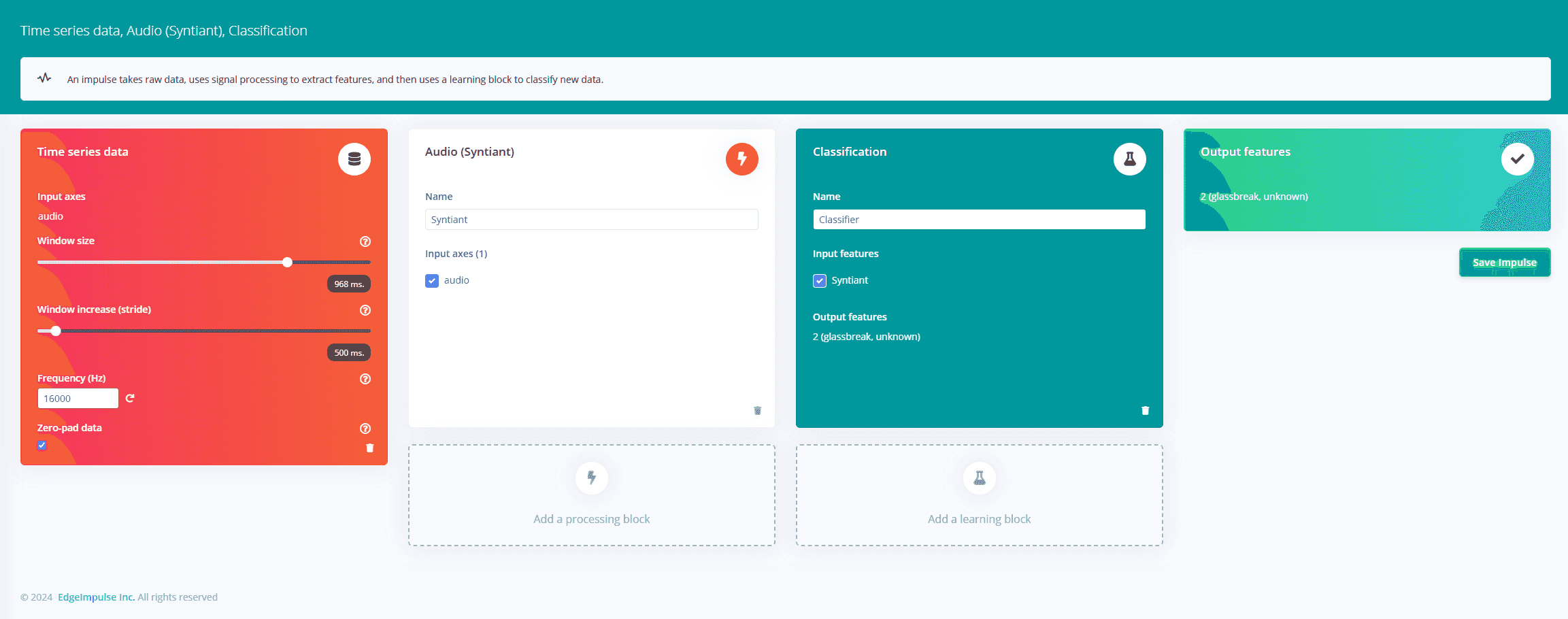 Signal Processing Configuration