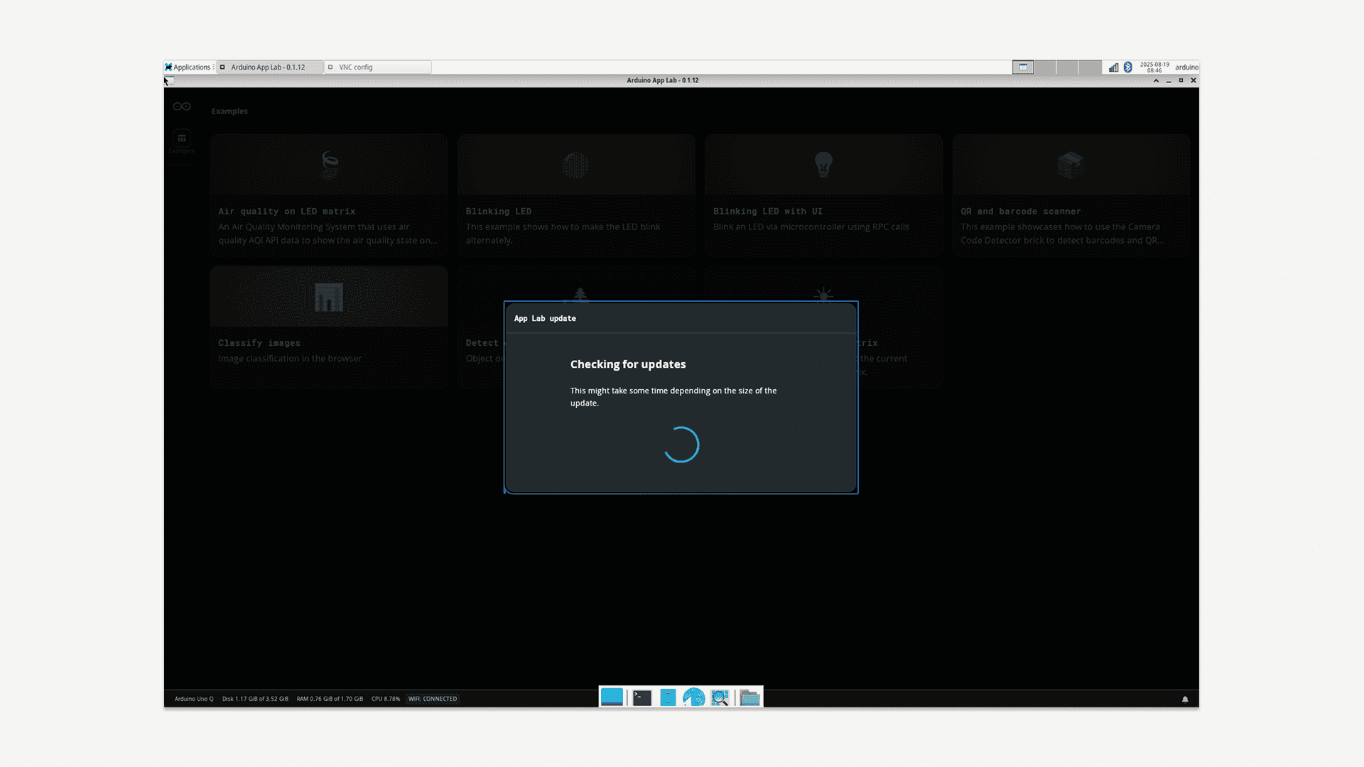 Arduino App Lab in SBC mode