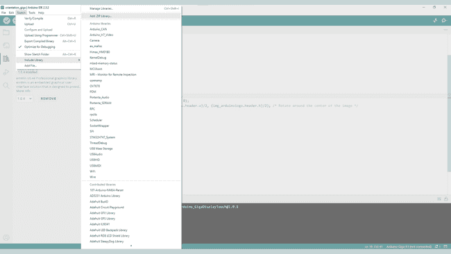 Importing library in Arduino IDE