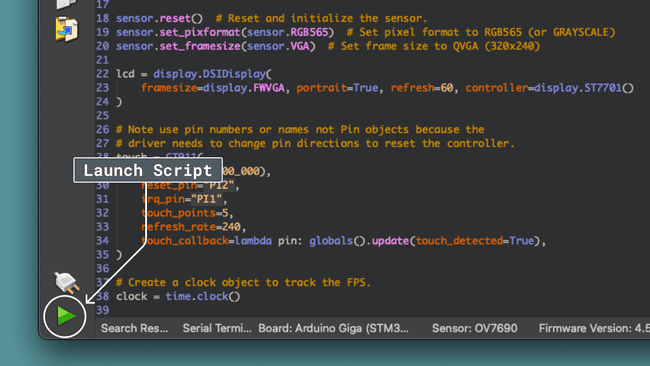 Click Play Button To Launch Script