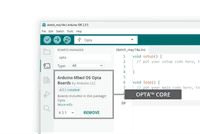Installing the Opta™ core in the Arduino IDE bootloader