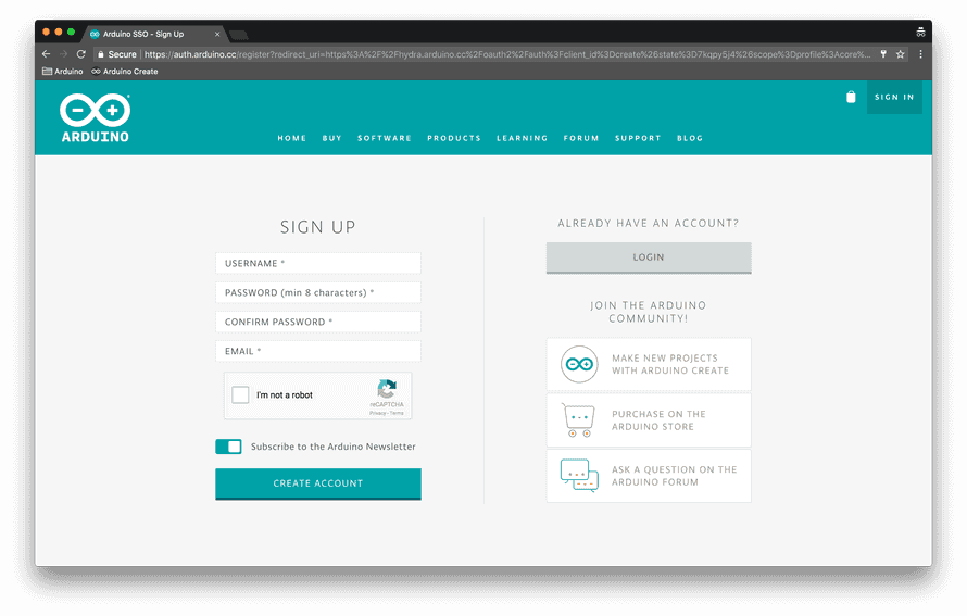 Getting Started With Intel Based Platforms On Arduino Create © Cc By Nc Sa Arduino Documentation