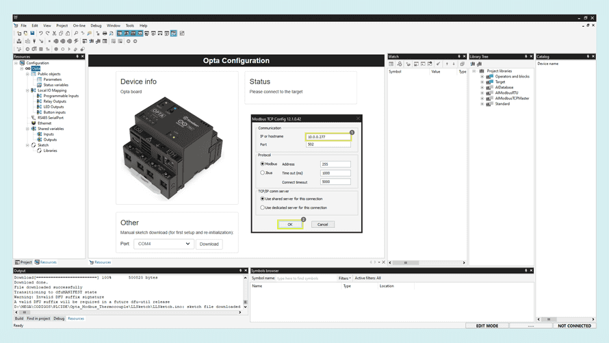 Connecting the board