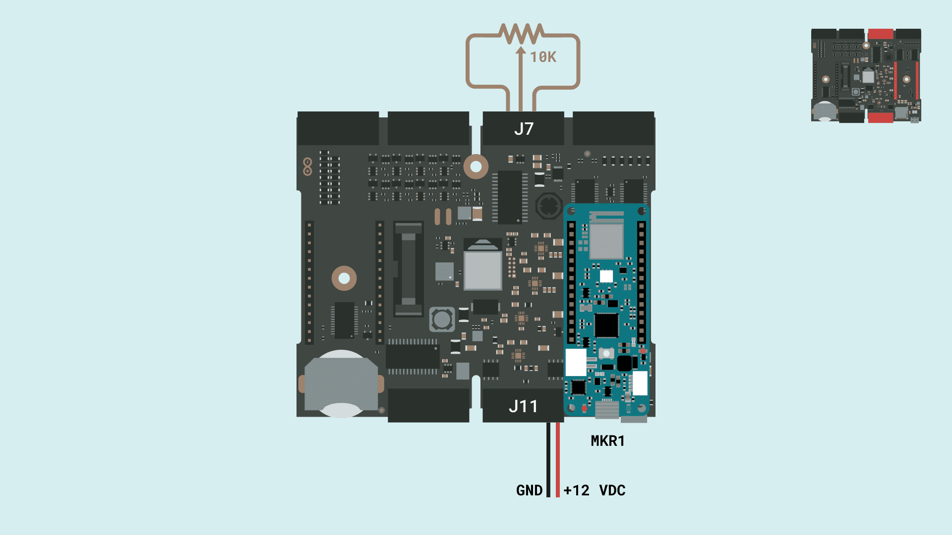 demo wiring mkr wifi 1010 on slot 1 of the edge control
