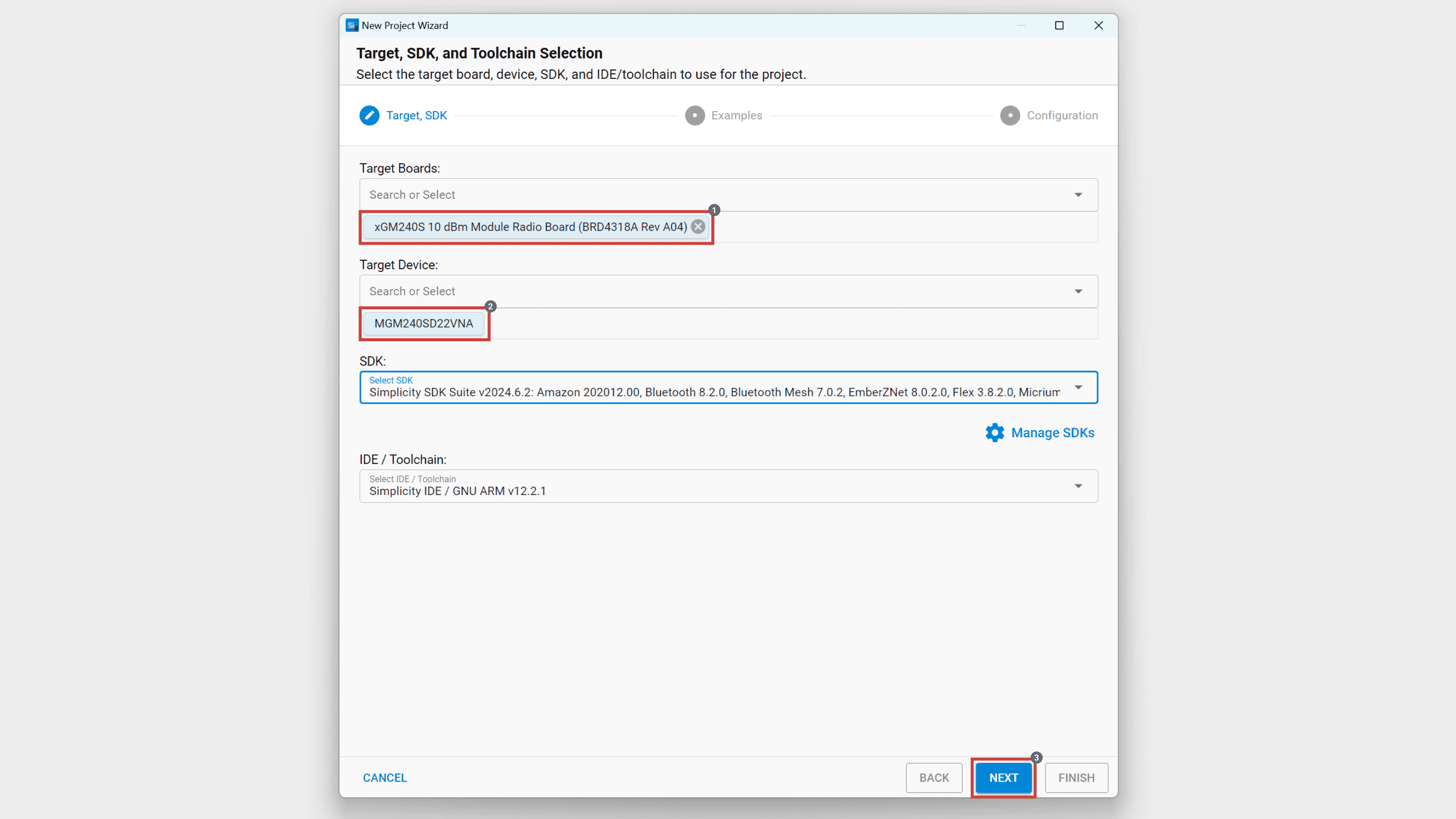 Project configuration
