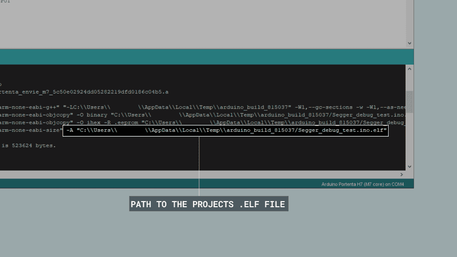 Using The Segger J Link Debugger With The Portenta Breakout Arduino Documentation