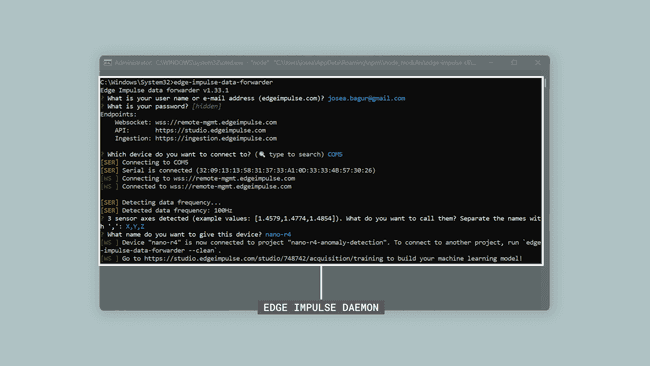 Setting up the data forwarder tool