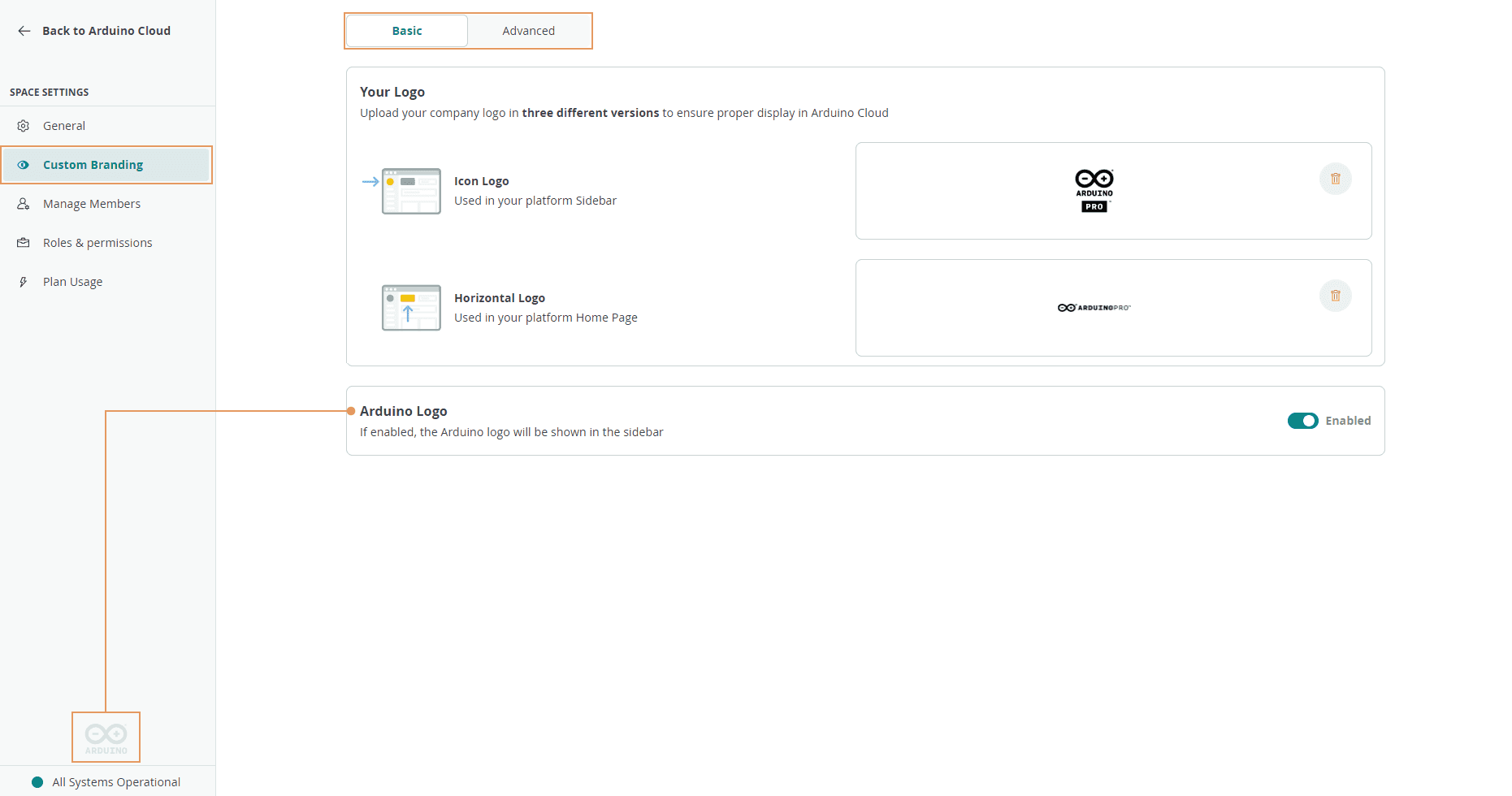 Custom Branding - Complete Basic Options