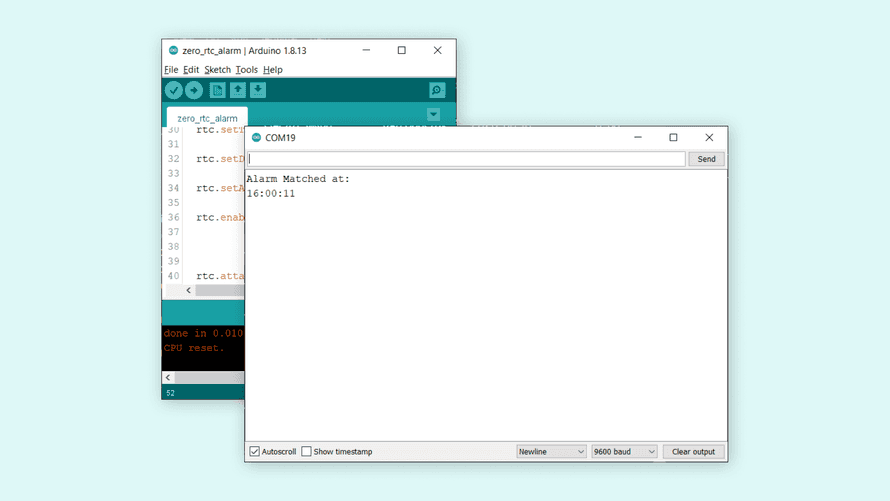 Creating an RTC Alarm with MKR Zero | Arduino Documentation