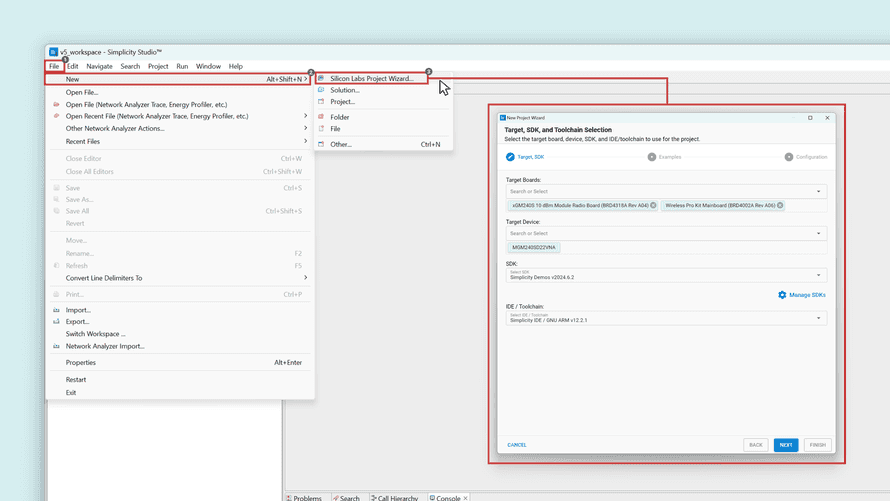 New project creation
