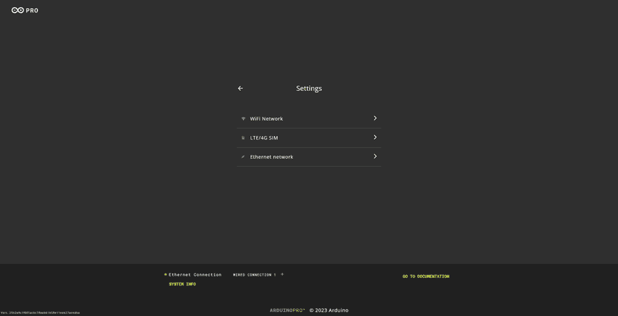 Arduino Linux Wizard Wi-Fi® Network Selection