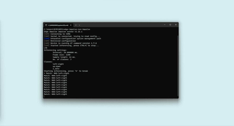 Motion Detection With Nicla Voice And Machine Learning Tools Arduino Documentation