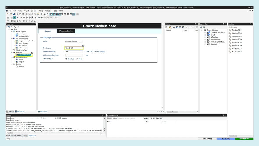 Modbus Device Configuration - Step 2