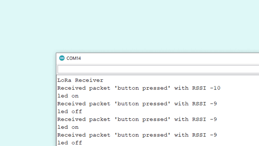 LoRa® LED Control with MKR WAN 1300 | Arduino Documentation