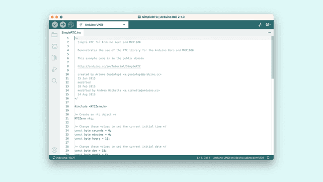 A library example.