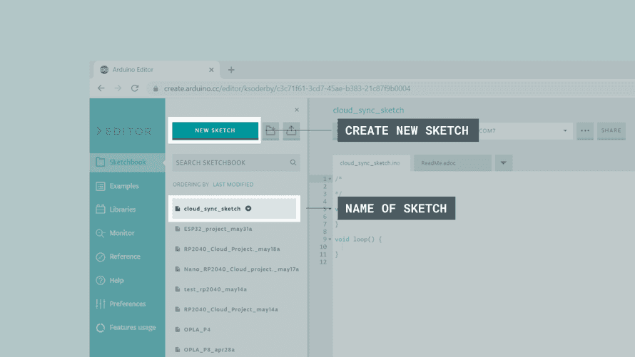 Synchronizing Sketches Between Ide 2 And Arduino Cloud Arduino Documentation