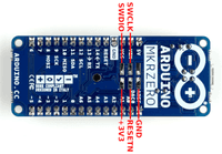 MKR1000 SWD header pinout: