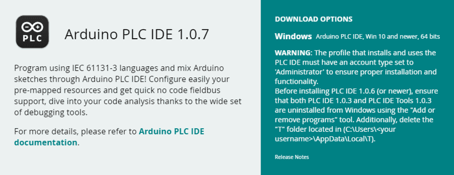Arduino PLC IDE Software Download Section