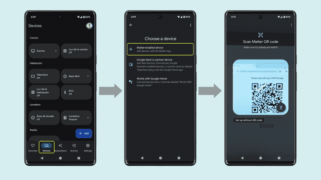Adding the device to Google Home app