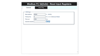 Read Input Registers Configuration