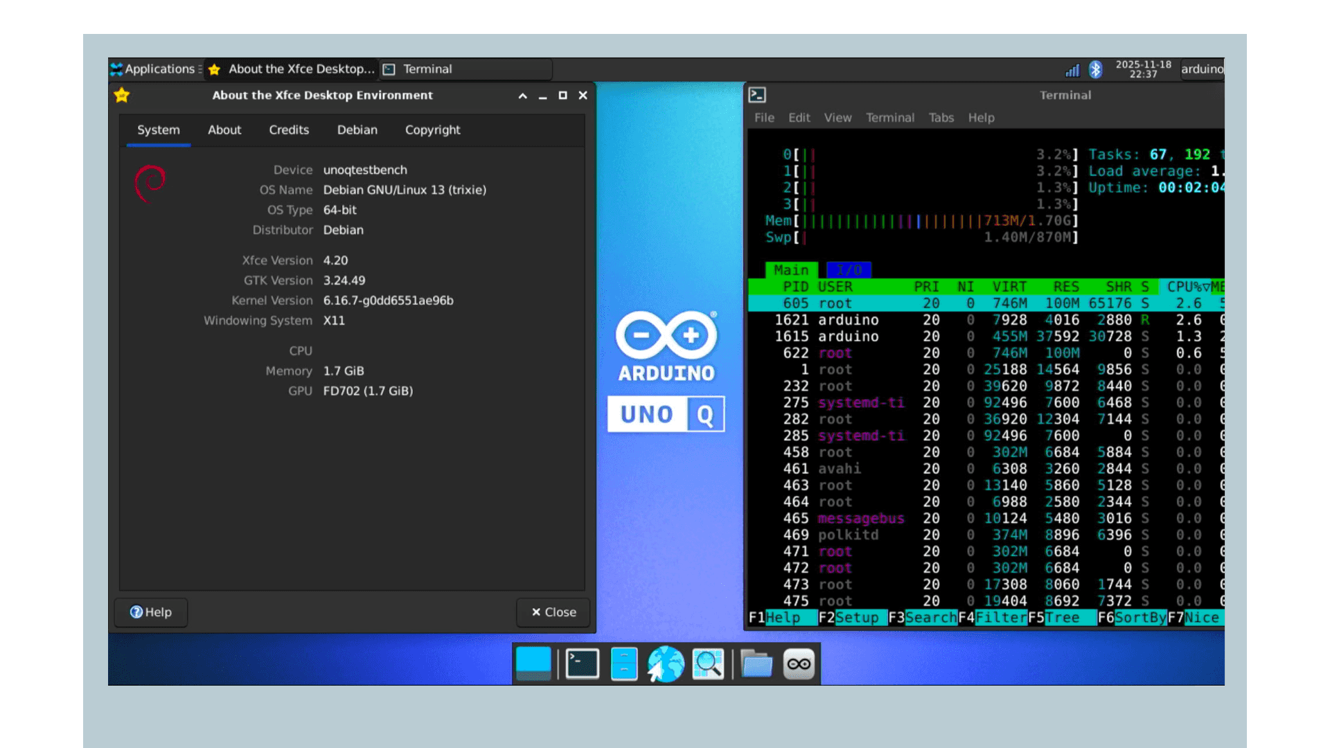 Arduino UNO Q Debian System