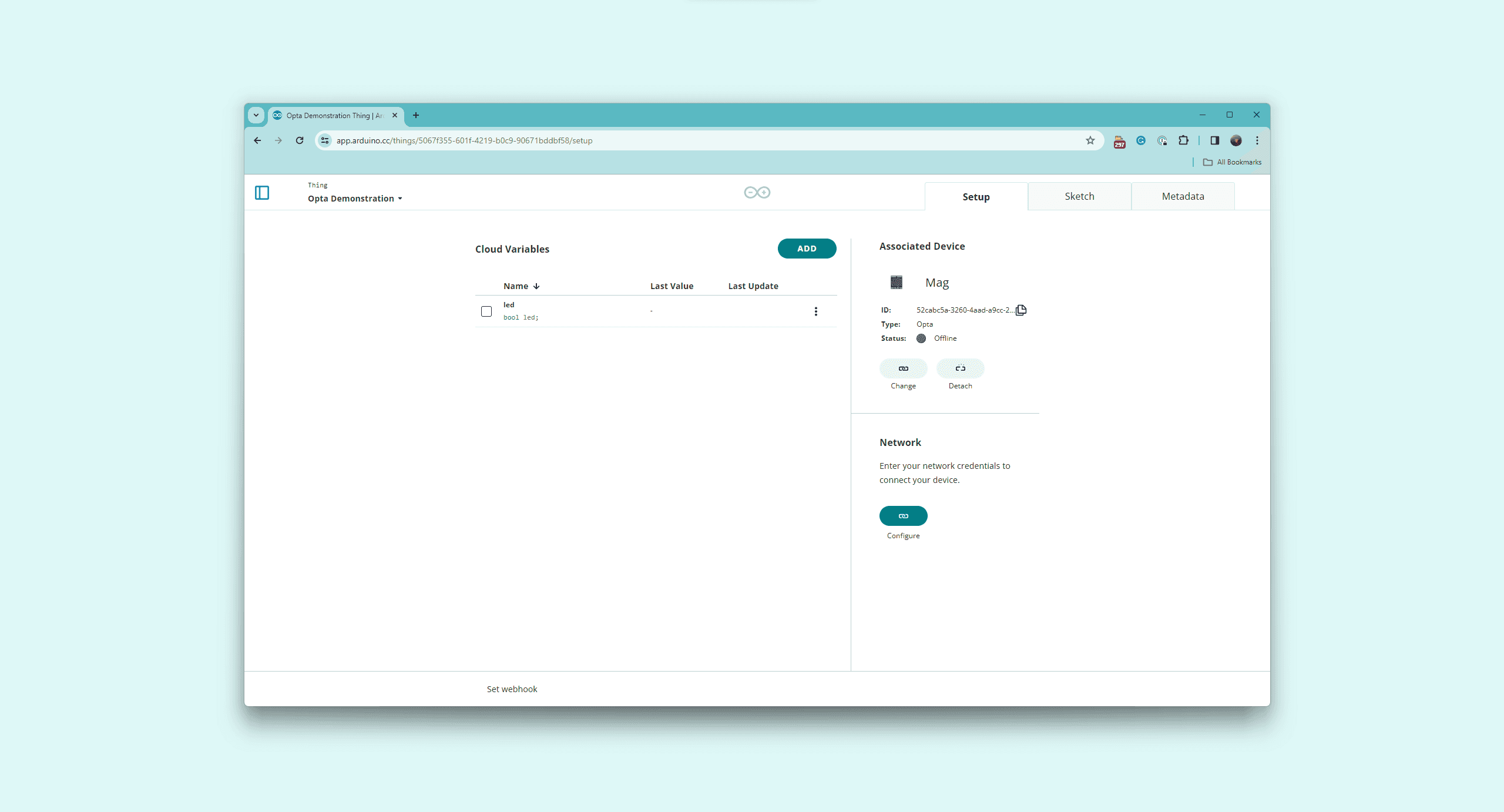 iot cloud thing wi fi connection