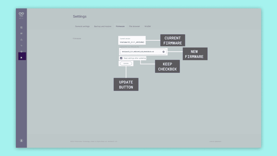 Update Wisgate Edge Gateway Device Firmware Arduino Documentation