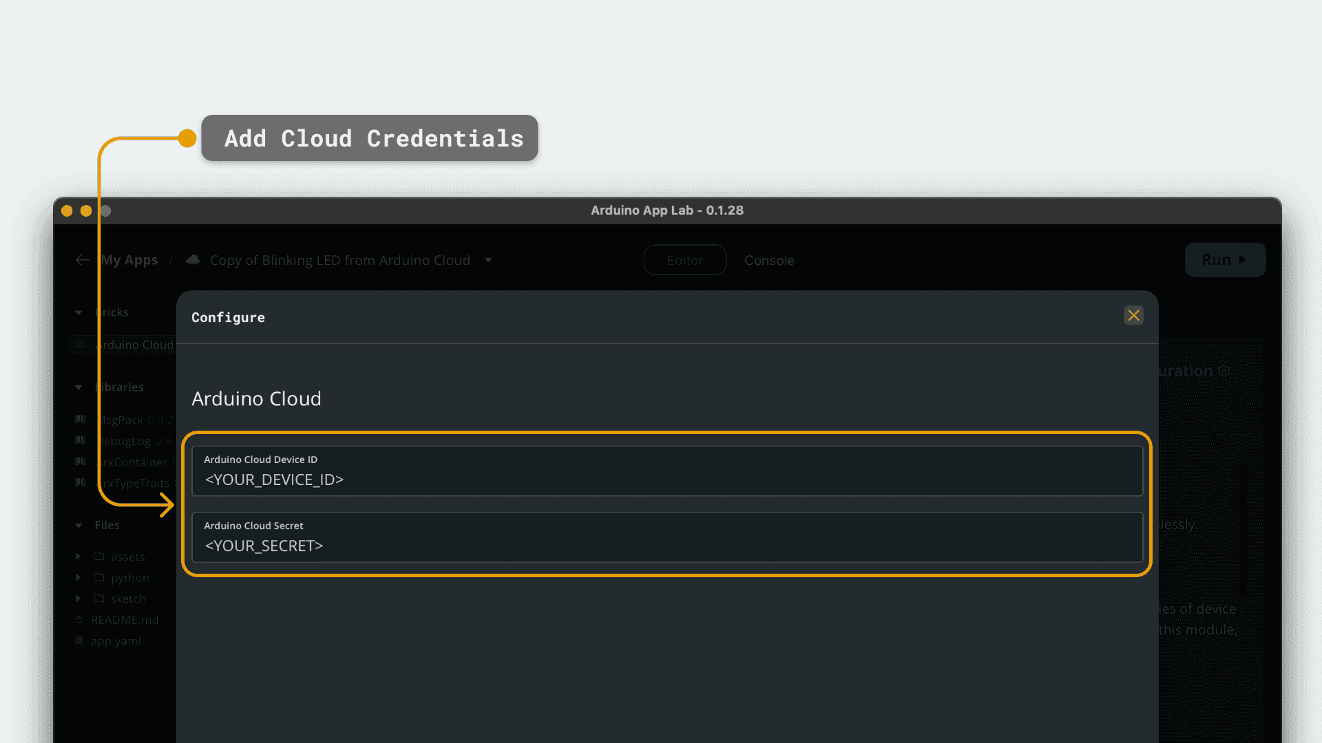Add cloud credentials