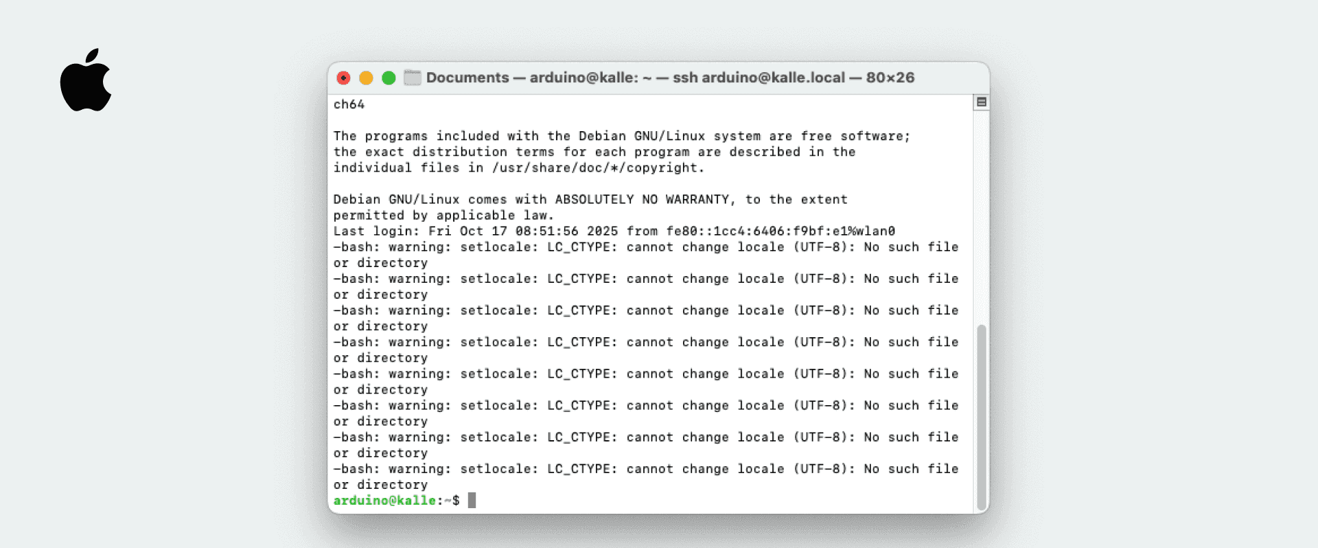 Connect via SSH