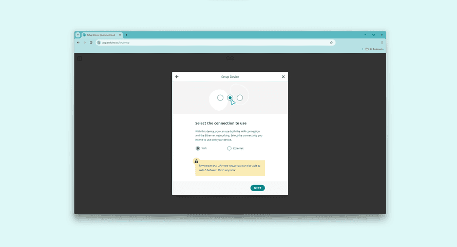 iot cloud device setup wi fi connection