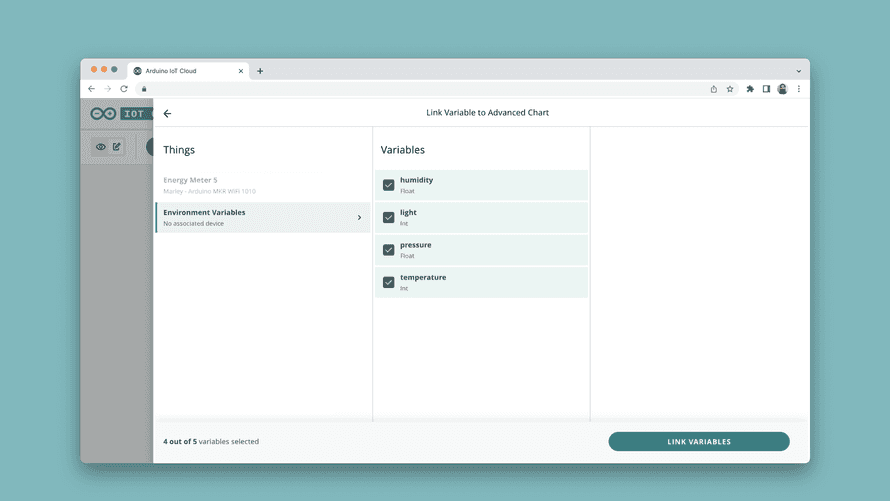 Multiple Variable Chart Widget Arduino Documentation