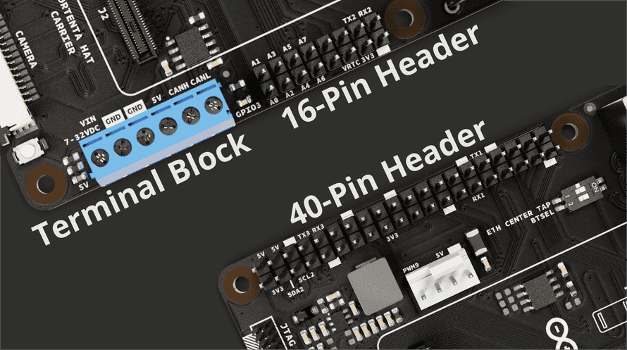 portenta hat carrier back side