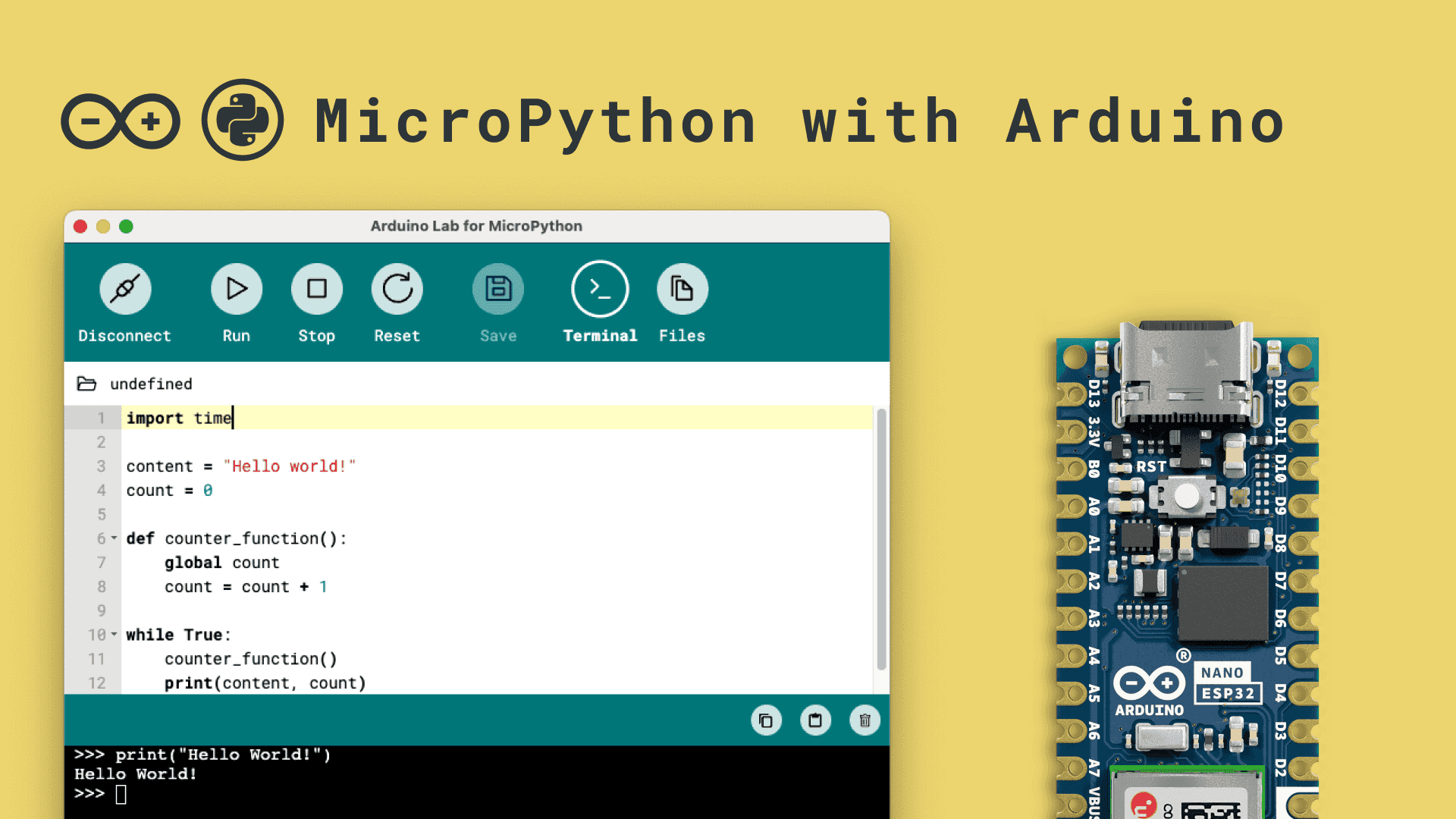 MicroPython with Arduino