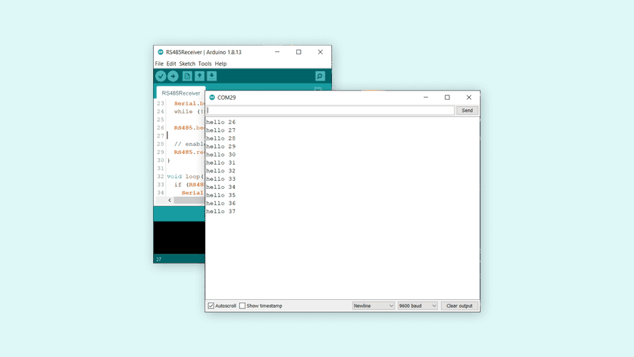 Sending Data Between Two MKR 485 Shields | Arduino Documentation