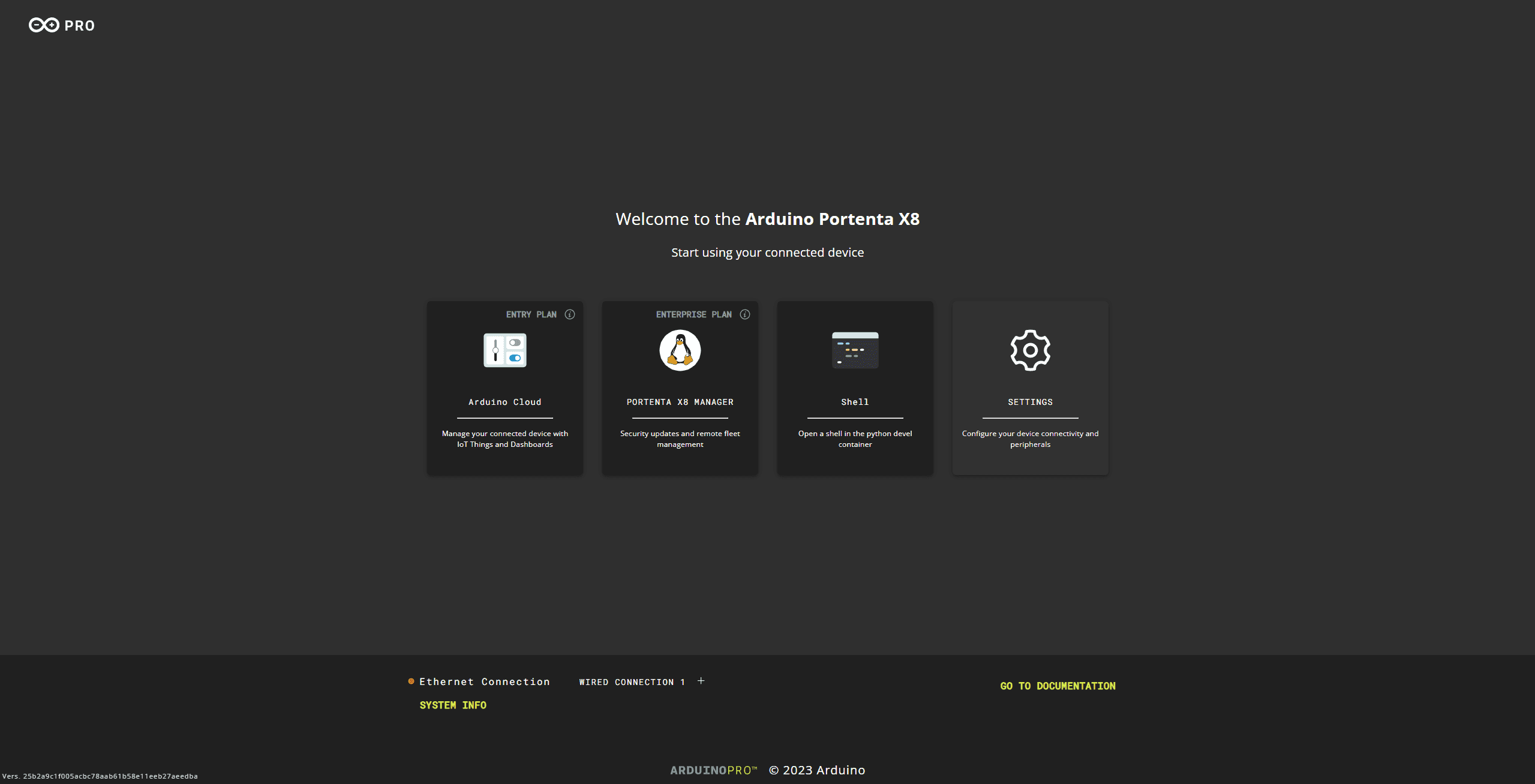 Arduino Linux Wizard Wi-Fi® Settings