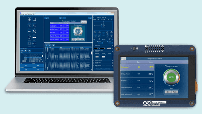 AppWizard GUI on GIGA Display Shield