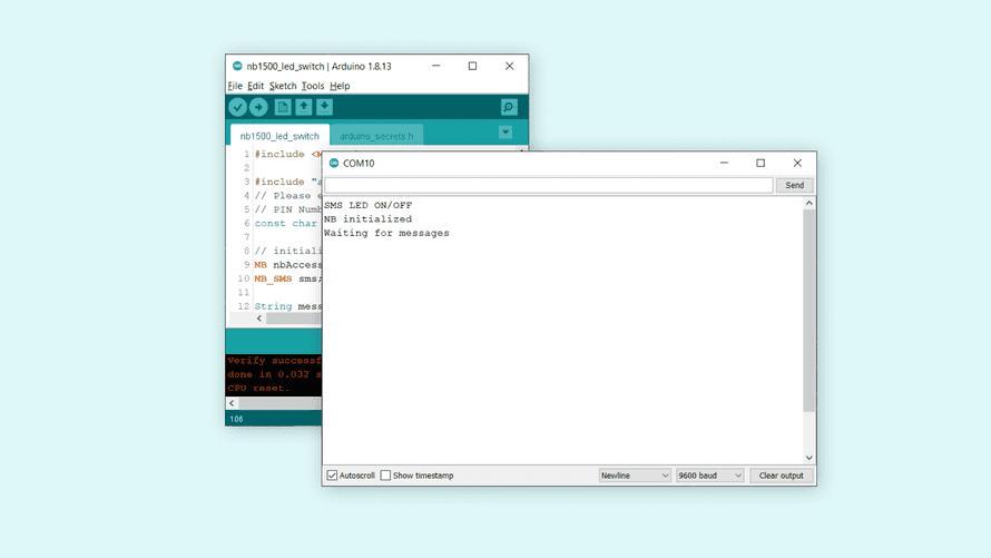 Remote Control of LED with MKR NB 1500 | Arduino Documentation