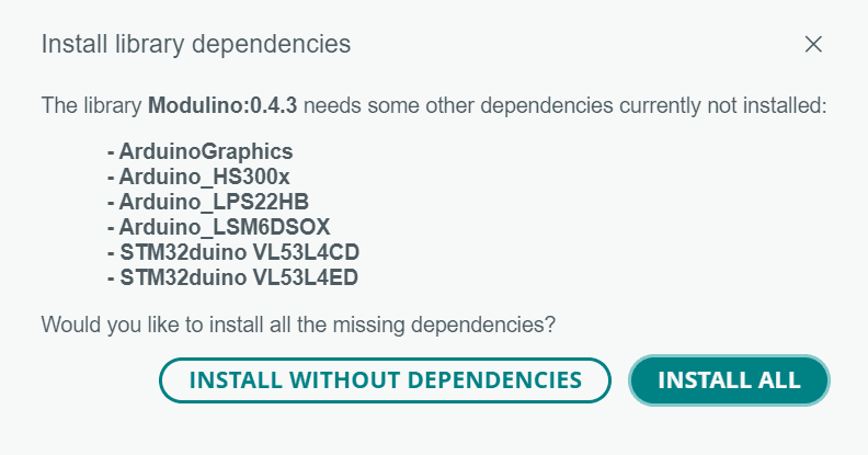 Add Dependencies Prompt