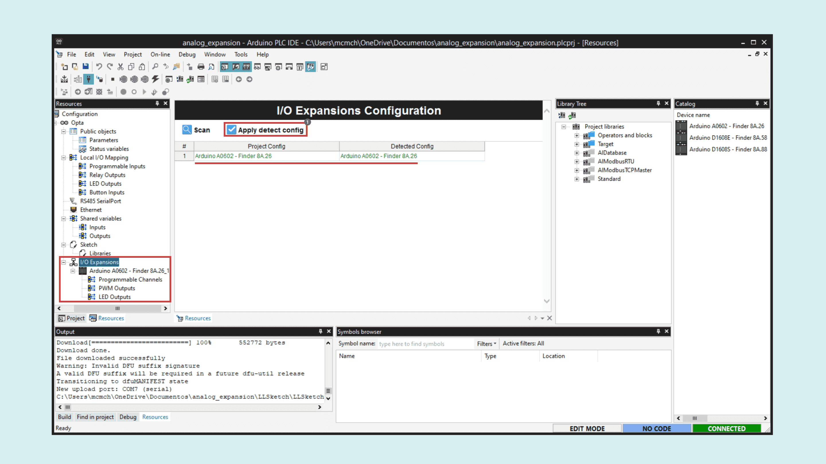 Adding the expansion to the environment