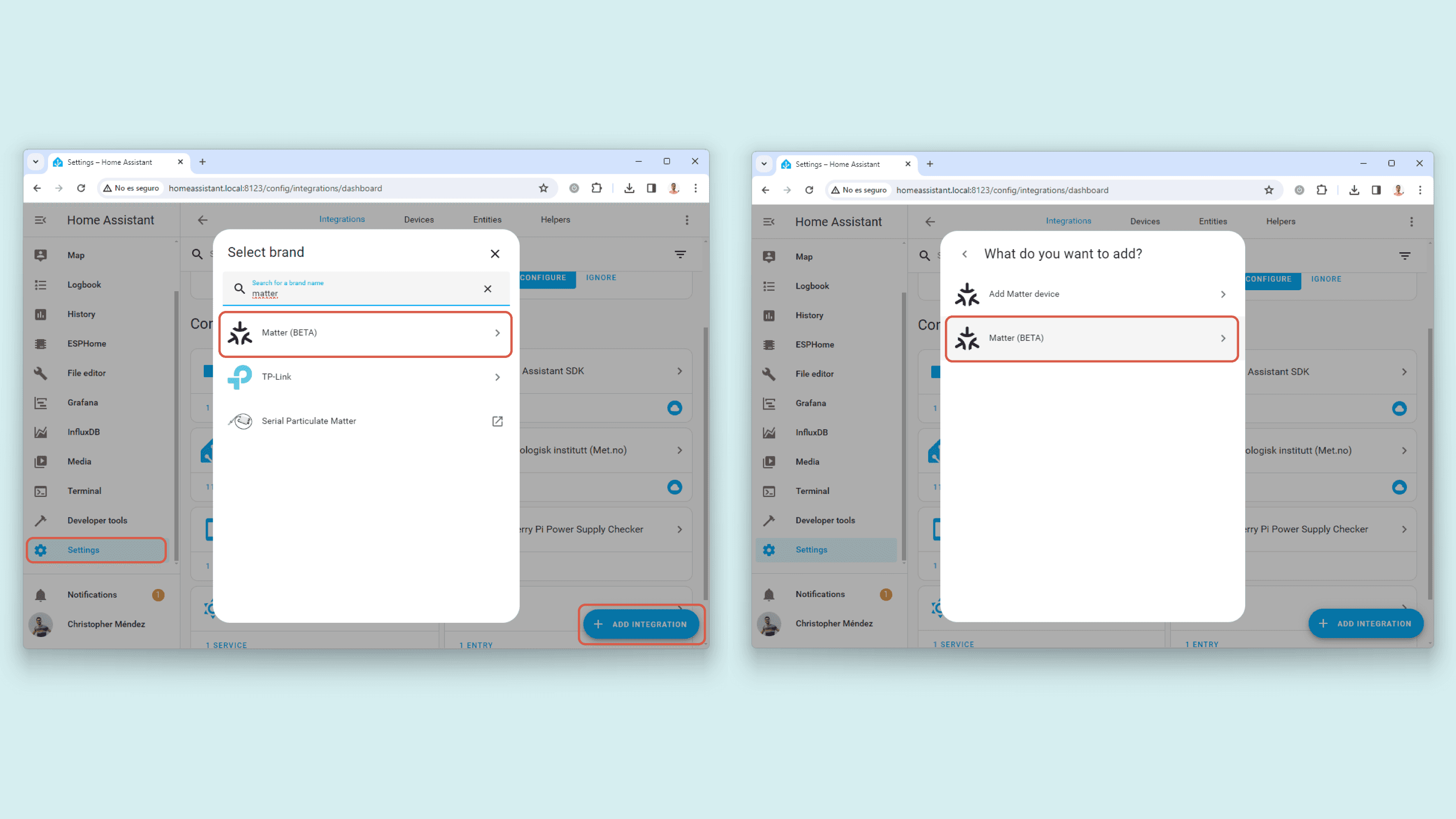 Adding a new Matter device to Amazon Alexa