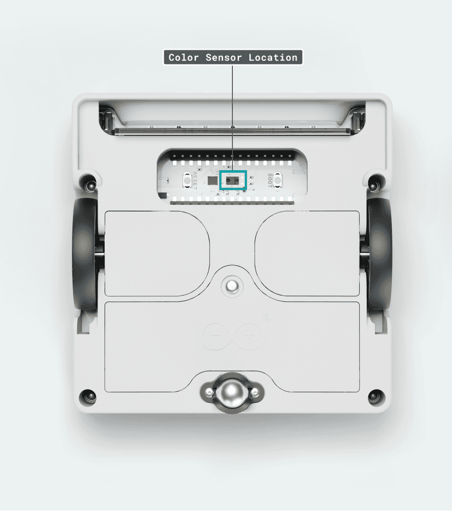 Color sensor bottom view