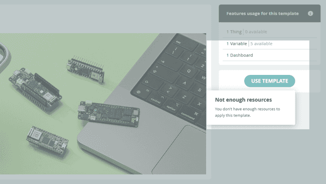 Unable to use Template