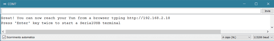 Arduino Yún Yún First Configuration Arduino Documentation